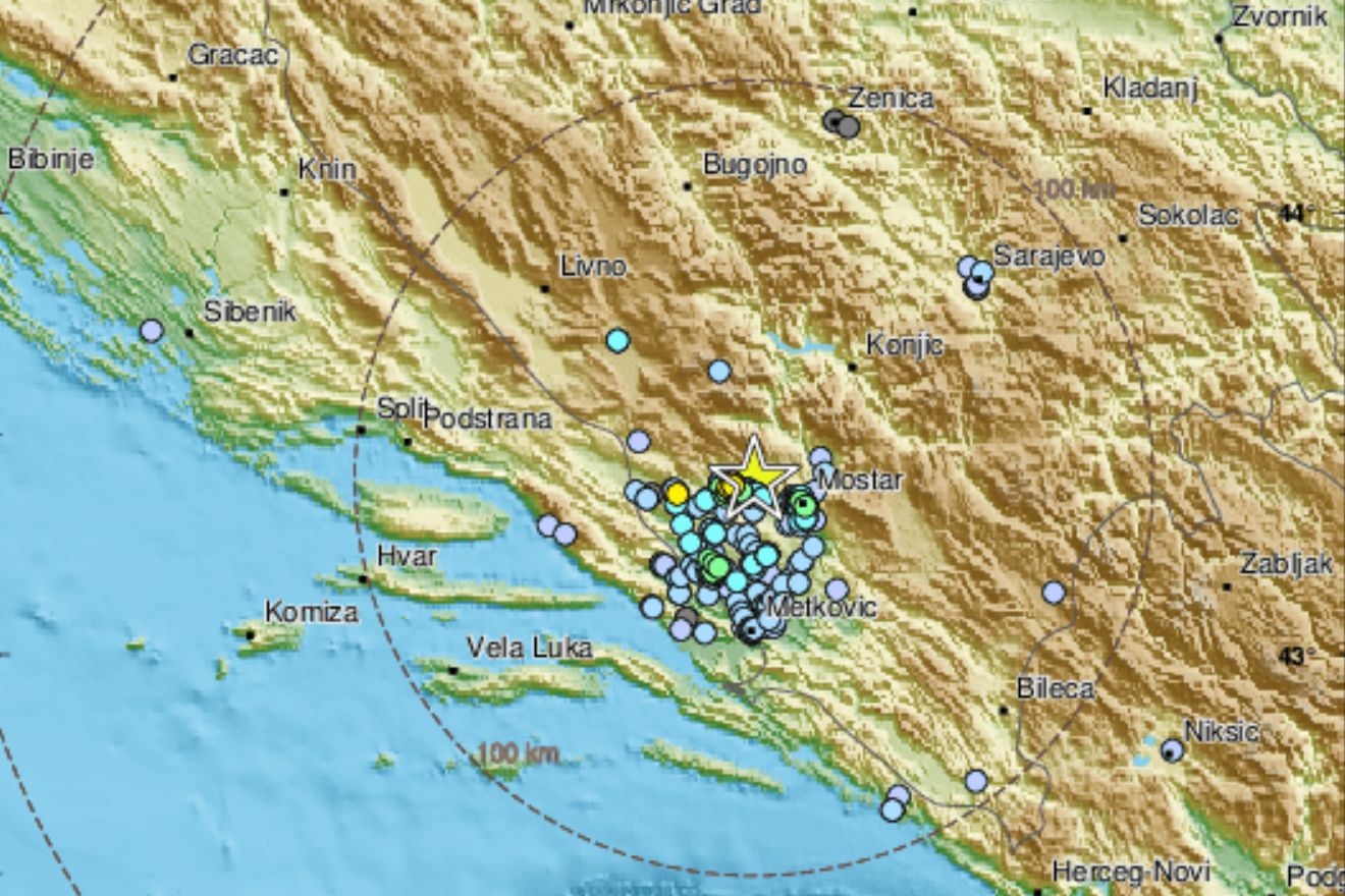 Novi potres u susjedstvu, osjetio se na jugu Hrvatske: 'Dosta jako, čuo se tutanj' - Zagreb.info